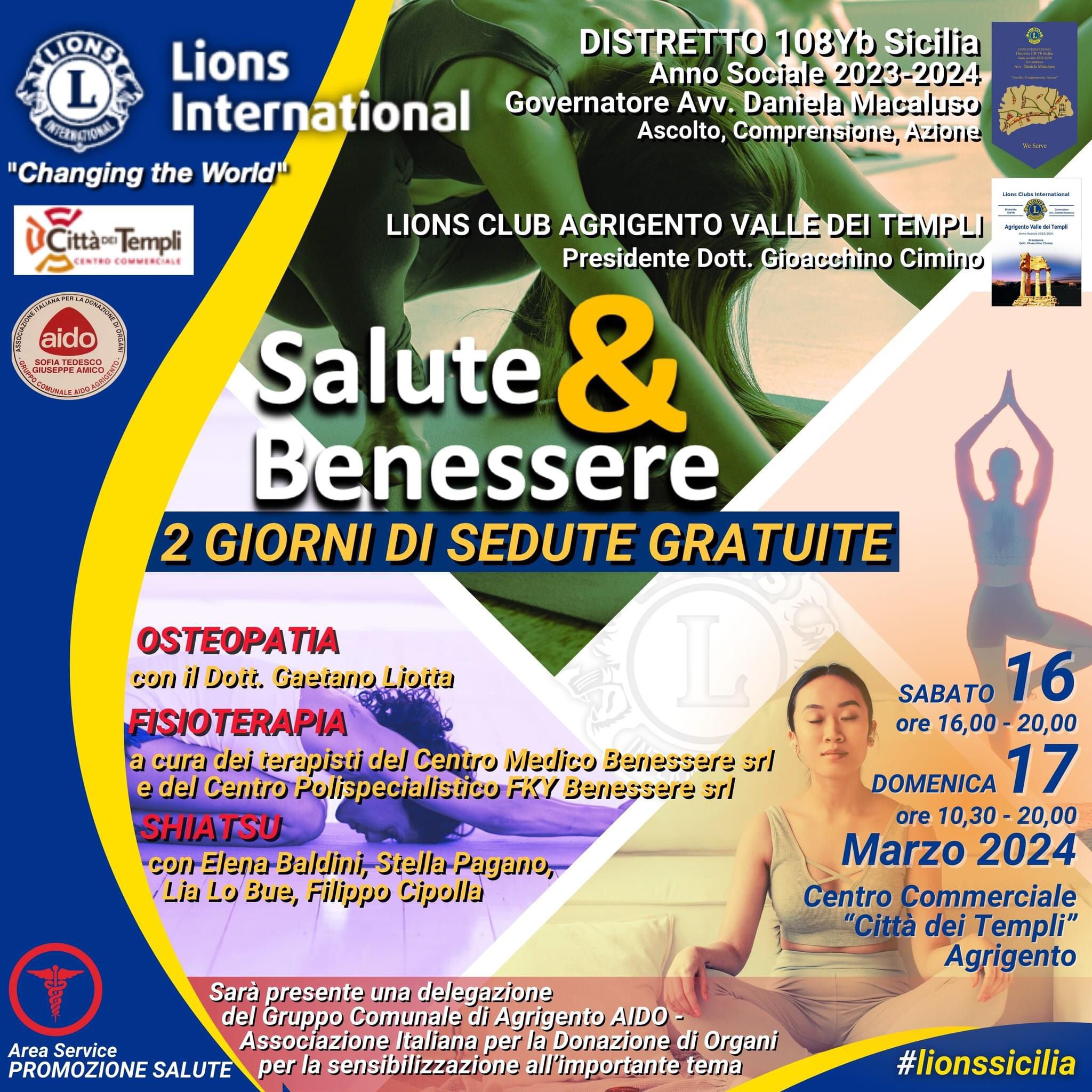 Agrigento- Salute e benessere - Distretto Lions 108 Yb Sicilia