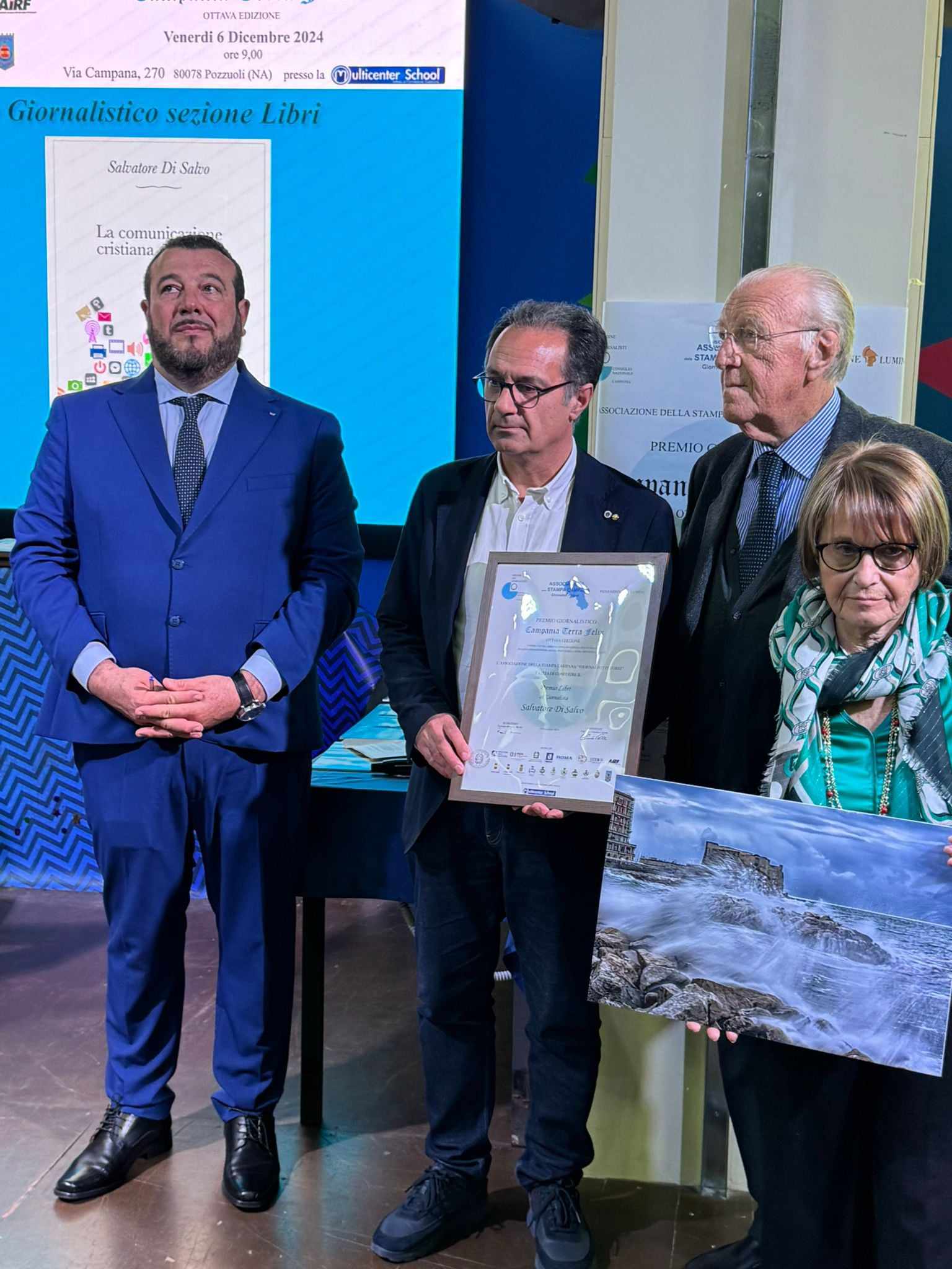 Premio "Campania Terra Felix" a Salvatore Di Salvo per il libro "La ...
